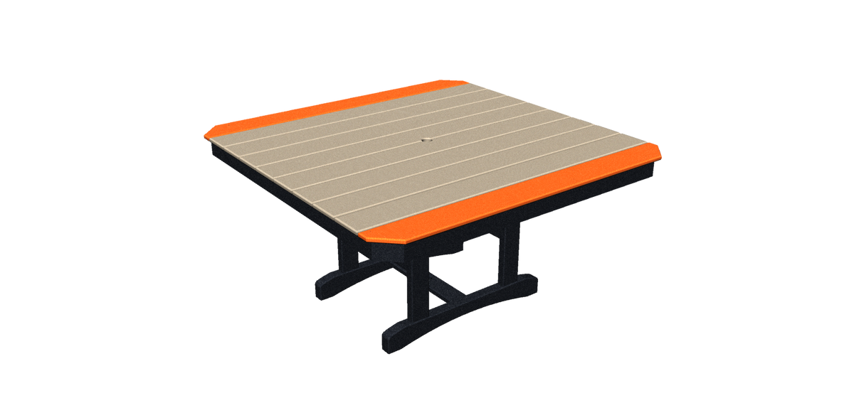 60" Square Trestle Table – OutdoorWonders