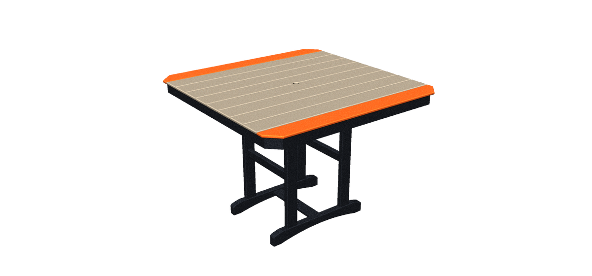 60" Square Trestle Table – OutdoorWonders