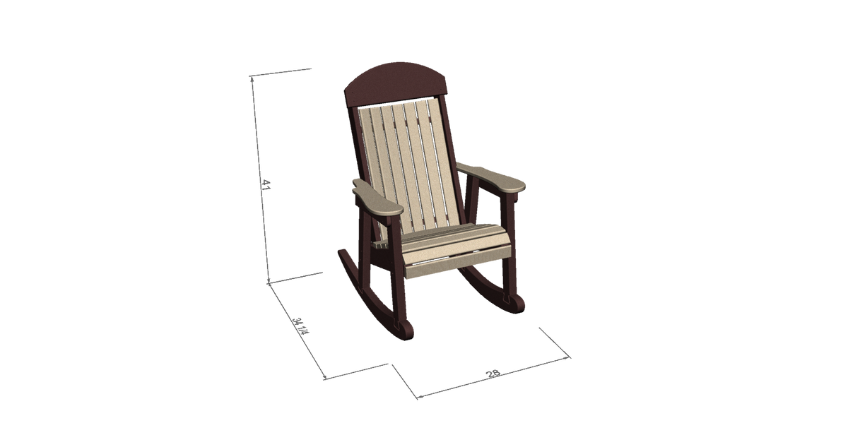 Ranch Style Narrow Rocker – OutdoorWonders